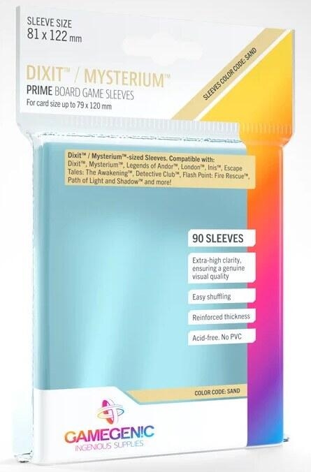 Gamegenic: Prime - Sand - Dixit Sleeves, 81 x 122 mm