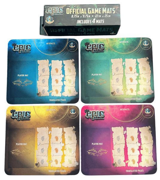 Køb Tiny Epic Cthulhu 4 Pack Player Mats | Goblingames.dk